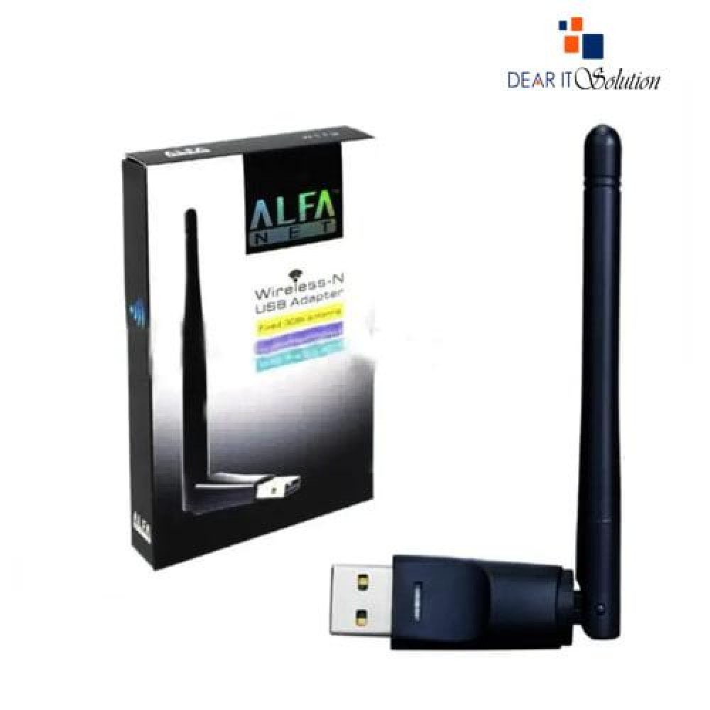 ALFA LV‑UW10SRK 150 Mbps USB Wi‑Fi Receiver with External Antenna Best ...